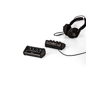 Zoom ZHA-4 Handy 4-Channel, Battery-Powered Headphone Amplifier with Volume & Mute Functionality, Portable, for Podcasting, Music, Productions, and More