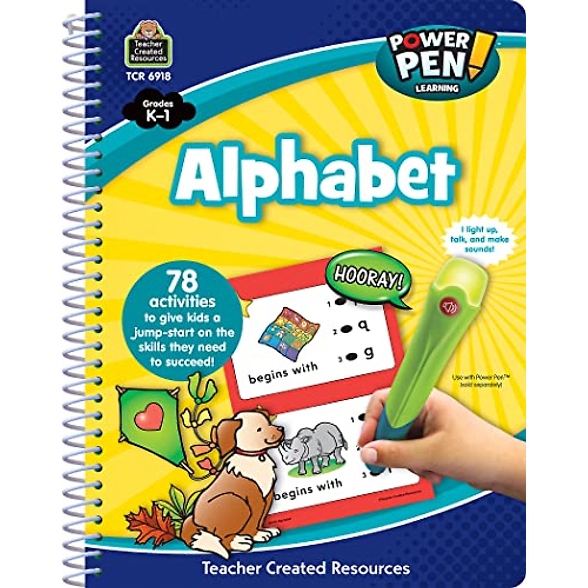 Teacher Created Resources Power Pen Learning Book, Alphabet (TCR6918)