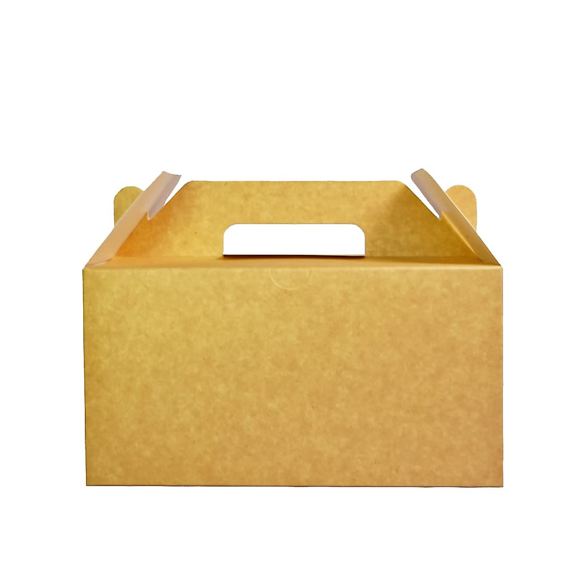 PandaPanda gable boxes (50 pcs) with handle (8.3 * 5.1 * 4.5 inches) for foods, gifts and party favors (100 oz) environment friendly
