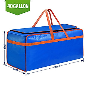 150L Moving Bags Heavy Duty Extra Large Duffel Bags, Moving Supplies 40 Gallon Plastic Moving Storage Bags with Zipper, Moving Totes for Storage Packing Bags for Moving, Traveling, 2Pack