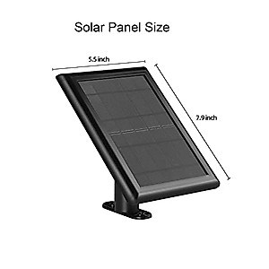 Solar Panel for Ring-Spotlight Camera Battery,Ring-Stick Up Camera Battery,Green Energy Charging for Outdoor Security Camera