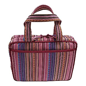 Shenaini Bible Covers for Men, Women – Ladies, Men’s Bible Cases in Medium, Large, Extra Large Sizes - Chic Bible Covers with Pockets, Handles & Zipper (Wild Plum, Extra Large)