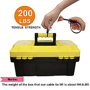 36 Inch Ultra Heavy Duty Zip Ties,50 Piece Multi-Purpose UV Cable Ties with 200 Pounds Tensile Strength