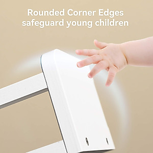 Boswillon White Floating Shelves Set of 3, Wall Mounted Nursery Bookshelf for Kids Room Storage, Classic White Floating Shelves for Wall, Baby Book Shelves for Kids Bedroom Toddler Room Decor - White