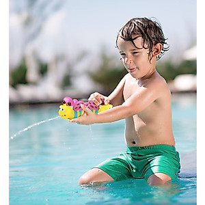 DolliBu Butterfly Bath Buddy Squirter – Floating Colorful Butterfly Rubber Bath Toy Fun Water Squirting Bathtime Play For Toddlers Cute & Soft Insect Toy For The Bathtub, Beach & Pool for Girls & Boys