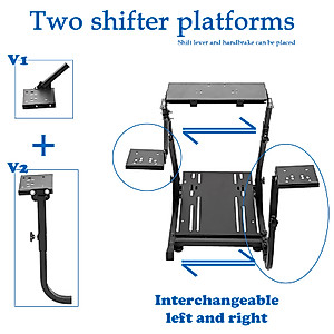 Marada Racing Wheel Stand Adjustable Fit for Logitech G29 G920 G923 Thrustmaster T80 T300 RS GT PXN Foldable Steering Wheel Pedal Shift Not Include