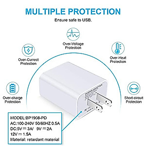 USB C Fast Charger Head for iPhone 14 Pro, 20W USB C Power Adapter Fast Charging Block Brick Cube Box for iPhone 14 Pro Max/13/12/11/Pro/Max/Mini/SE/XS, Samsung Galaxy S23 S22 S21 S20, Pixel 7 Pro 6a
