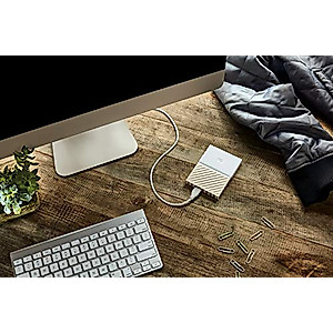 WD 3TB White-Gold My Passport Ultra Portable External Hard Drive - USB 3.0 - WDBFKT0030BGD-WESN (Old Generation)