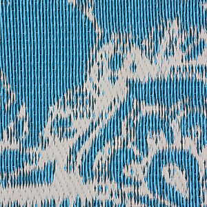 Lush Ambience Outdoor Rug - Waterproof, Reversible, Crease Free, Stain Resistant, Fade Resistant - Premium Recycled Plastic Small Rugs for Patio, Porch, Deck, Laundry Room - Deniz Teal 3X5 ft