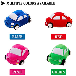 zhidiloveyou Car Plush Green Stuffed Car Shaped Pillow Cute Toy Decor Gifts for Kids 11.8 inch