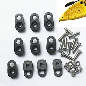 10 Pcs Kayak Fixed rope buckle Set Safety Deck Fitting