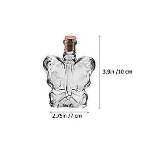 EXCEART 25Pcs Cork Jars 100ML Plastic Cork Bottles Wishing Bottles Clear Vials Storage Container for Art Crafts Projects Decoration Party Supplies (Mixed Style)