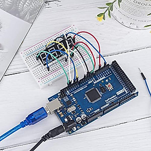 SunFounder MEGA Board Compatible with Arduino IDE ATMEGA2560 ATmega16AU + USB Cable