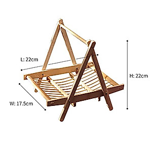 Zzooi Creative Bamboo Frame Sushi Sashimi Serving Hanging Plate - Sushi Sashimi Hanging Bamboo Tray