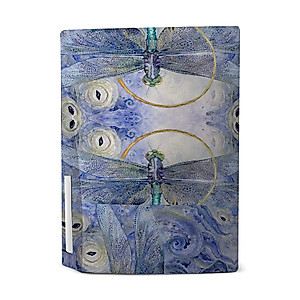 Head Case Designs Officially Licensed Stephanie Law Dragonfly Art Mix Vinyl Faceplate Sticker Gaming Skin Decal Cover Compatible With Sony PlayStation 5 PS5 Disc Edition Console