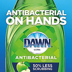 Dawn Ultra Antibacterial Hand Soap, Dishwashing Liquid Dish Soap, Apple Blossom Scent, 19.4 fl oz