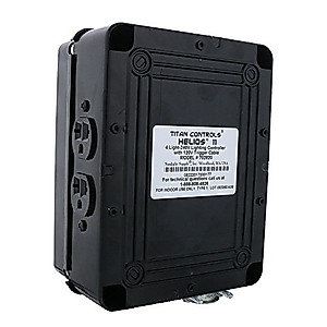 Titan Controls Classic Series Helios 11, 4-Light Controller with Trigger Cord, 240 Volt, Black