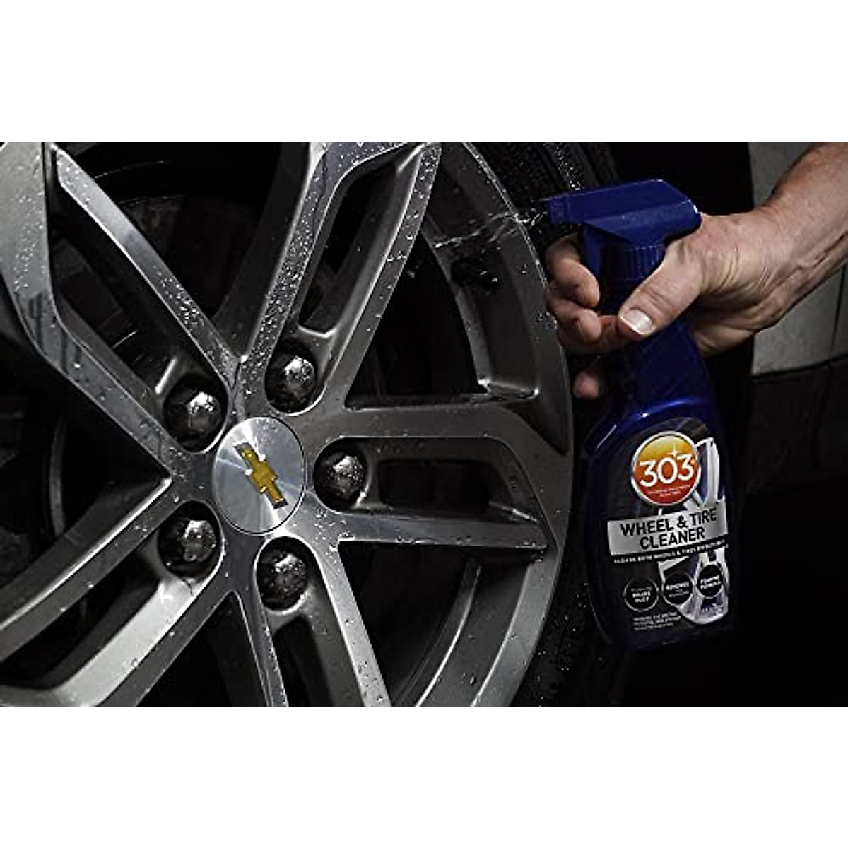 303 Wheel and Tire Cleaner - Cleans Both Wheels and Tires Effectively - Tough on Brake Dust - Removes Tire Browning - Foaming Formula, 15.5 fl. oz. (30596CSR) Packaging May Vary