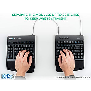 KINESIS USB-A Freestyle Pro Quiet Ergonomic Split Mechanical Keyboard (Cherry MX Silent Red Switches)