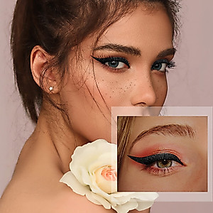 Maitys 36 Pairs Black Glitter Eyeliner Stickers, Instant Sticky Eye Makeup, Waterproof, Suitable for Parties, Nightclubs, Halloween, Stylish, Easy to Use