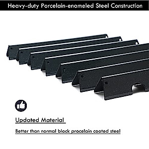 YIHAM KW633 Flavorizer Bars for Weber Genesis II 400 Series E-410 E-435 S-435 SE-410 LX E-440 S-440 Grill Parts GS4 Flavor Bars Replacement 17 inch 66033 66030 Set of 7