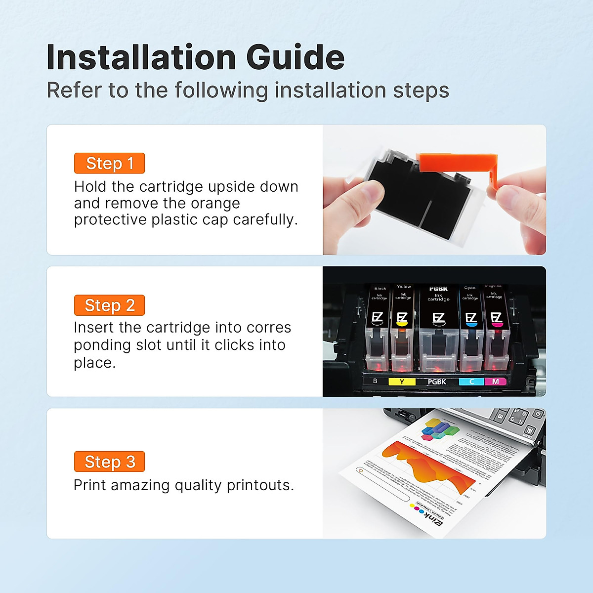 E-Z Ink (TM Compatible Ink Cartridge Replacement for Canon PGI-250XL PGI 250 XL to use with PIXMA MX922 MX722 MG5420 MG5520 MG5620 MG6320 MG6420 MG6620 MG7120 MG7520 iP8720 (Large Black) 4 Pack
