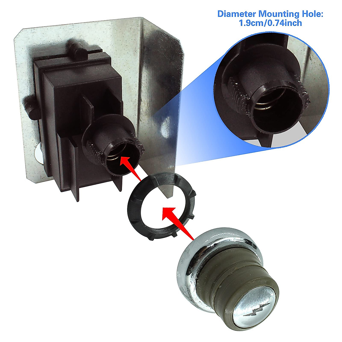 MENSI Replacement Electronic Battery Igniter Kit for Weber Spirit 200/300 and Weber Genesis 200/300 Propane Grill (91360 Igniter Kit for Weber Spirit 200/300)