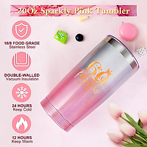 LUXULISH 60th Birthday Gifts for Women, 60 and Fabulous Gifts for Women, Happy 60 Year Old 1964 Birthday Gifts, Luxury Turning 60 Birthday Gift Ideas for Mom Sister Friend Wife Coworker