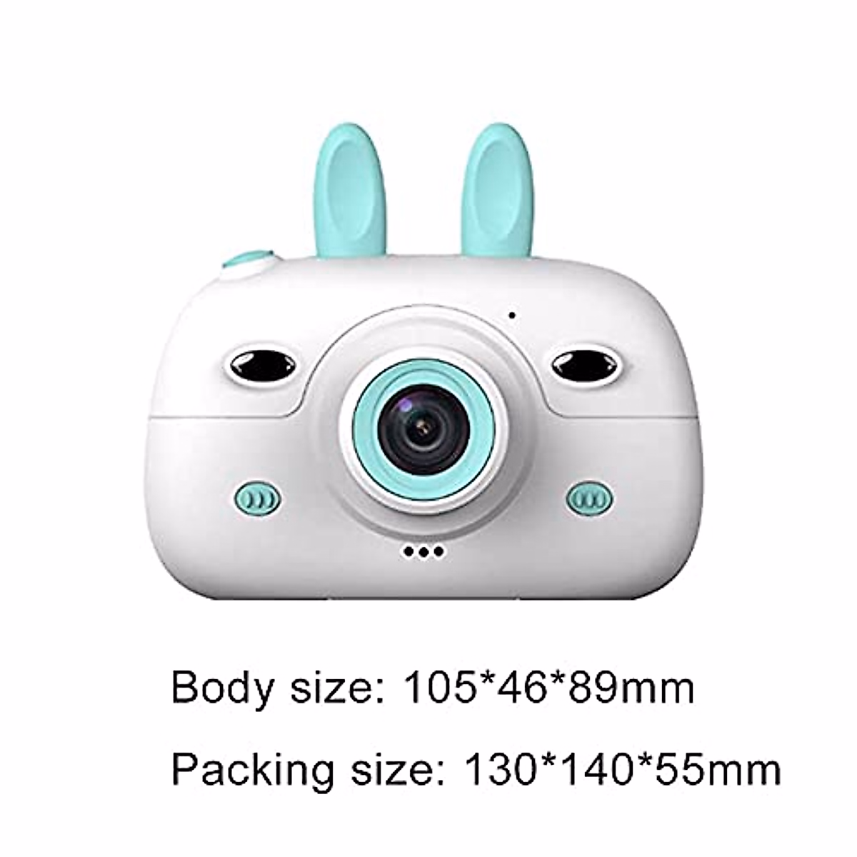 Kids Digital Camera, Cartoon Rabbit Portable Camera with 16GB SD Card, 1080P HD Digital Video Cameras for Boys Girls
