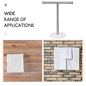 Ciieeo T-Shape Hand Towel Holder, Standing Towel Rack T-Shaped Towel Storage Stand Kitchen Countertop Towel Holder