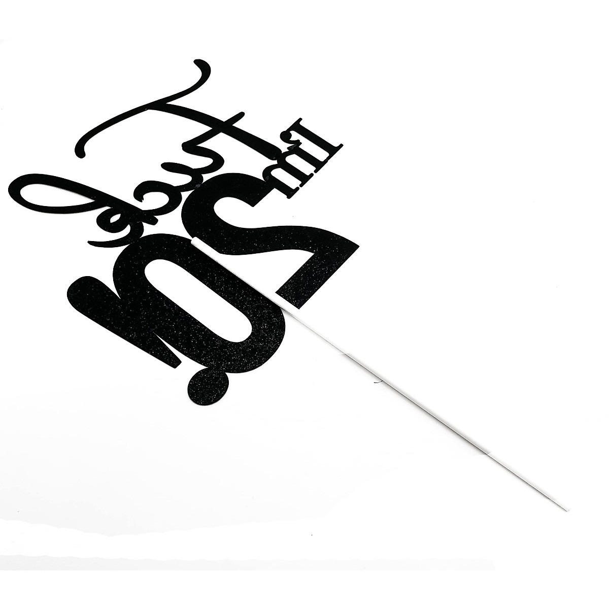 Birthday Cake Toppers-Black Glitter, Twenty Cake Topper, 20 cake topper, 20th birthday decorations,20th Birthday Cake Topper, 20 Decorations for Cake, 20 Birthday Decorations