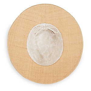 Wallaroo Hat Company – Women’s Charlotte Fedora – UPF 50+ Sun Protection, Wide Brim Natural Fiber, Adjustable Size for Medium Crown Sizes – Elegant Sun Hat for Poolside and Outdoor Events (Natural)