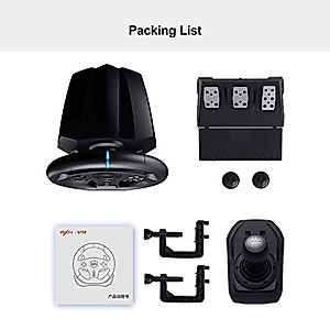 PXN V9 Gaming Steering Wheels, 270/900° Driving Sim Racing Wheel, with Racing Shifters Paddle, 3-pedal Pedals and Gear lever Bundle for Xbox Series X|S, PS3, PS4, PC, Xbox One, NS(Used - Like New)