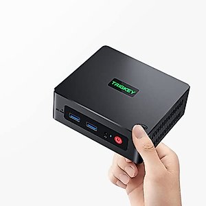 TRIGKEY G4 Mini PC 12th Generation Intel N100 Processor,up to 3.4GHz(4C/4T) Micro PC,Mini Computer with 16G DDR4 3200MHz RAM/500GB PCIE 1.X NVME SSD,Supports 4K@60Hz/Dual HDMI/WiFi6/BT5.2/W11/Micro PC