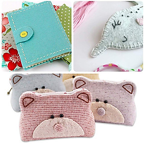 Queta 30 Color Polyester Sewing Thread Kit - 30 Spools for Hand & Machine Sewing, Includes 2 Needle Threaders, 16 Needles, Box