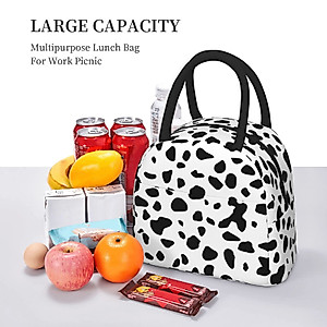 Mokigol Insulated Reusable Lunch Bag for Women/Men,Adult Thermal Tote Lunch Box, Animal Print Portable Leakproof Cooler Bags for Work/School/Picnic/Travel/Beach
