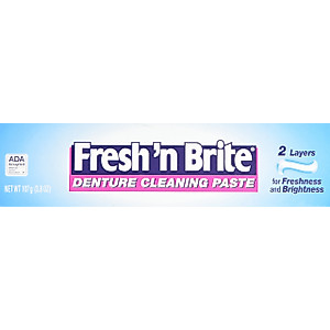 Stim-U-Dent Fresh 'n Brite Denture Cleaning Paste, 2 Count(Pack of 1)