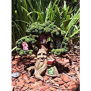 GlitZGlam Fairy Garden Enchanted Joshua’s Miniature Tree (10.5 Inch Tall) for The Garden Fairies and Lawn Gnomes. A Fairy Garden Accessory