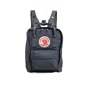 Fjallraven Women's Kanken Mini Backpack, Graphite, Blue, One Size