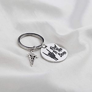 TGBJE Radiologist Keychain Radiology Gift Radiographer Gift X-Ray Radiation Tech Jewelry Rad to The Bone Gift (Radiologist Keychain)