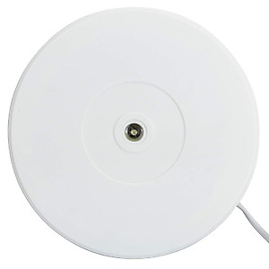 Xeternity-Made Electric Motorized Rotating Turntable Display Stand, 10inch/25cm Diameter, 110pounds Load, 360 Degree Rotating in Either Direction (White)