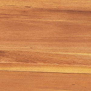 Flash Furniture Martindale 3 Piece Folding Patio Bistro Set - Natural Finish Acacia Wood - Indoor/Outdoor Round Table - 2 Chairs - Slatted Tabletop, Back and Seat