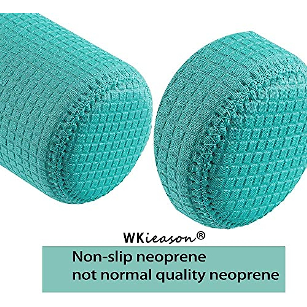 WKieason Regular Mouth Neoprene 16OZ Mason Jar Sleeves Cover (Black/Blue/Yellow)