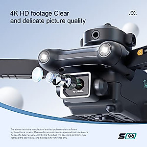 REHOBBKID Mini Drone for Kids with 4K Dual Camera, S96 Foldable WiFi FPV Live Video Drones for Adults Beginners,Altitude Hold, Headless Mode,One Key Start/Landing,Gesture Control RC Quadcopter with Battery, 3D Flips, APP Control,Toys Gifts for Boys Girls