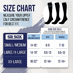 SB SOX 3-Pair Compression Socks (15-20mmHg) for Men & Women – Best Socks for All Day Wear! (S/M, 07 – Multi-color)