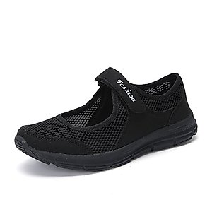 XRCQCAD Sandals Women Wedge Comfort Womens Sandals Dressy Casual Hiking Sandal Fitness Running Sports Shoes Breathable Summer Shoes Beach Walking Sandals Leather Sandals for Women