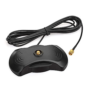 Superbat Wi-Fi Antenna Magnetic Stand Base RP SMA Connector and 10ft RP-SMA Extension Cable and 2 x Powerful Magnets for Antenna with RP-SMA Connector