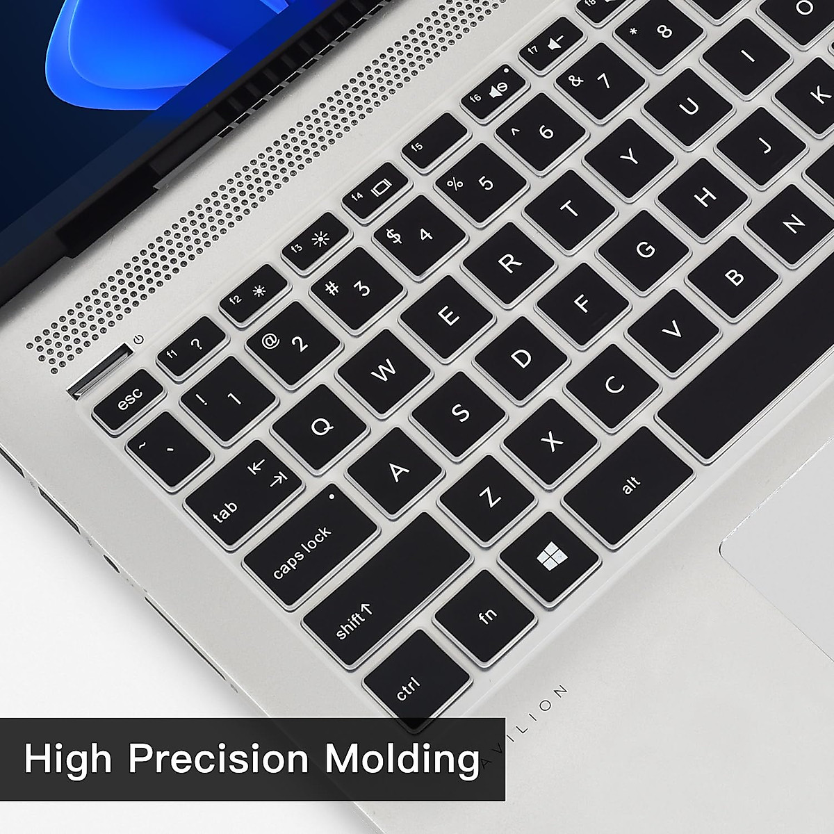 Keyboard Cover for HP Pavilion x360 14" /HP 14 Laptop 14-dq 14-fq 14-bf 14-cm/cf 14-df/dk/ds 14m-ba/cd 14m-dh 14-dq0052dx 14-dq0040nr/dq5009nr/dq0760dx/dq0762dx 14-fq1025nr/fq0033dx(Not Fit 14m-dw/dy)