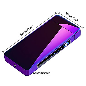 GADATOP Arc Plasma Flame Lighter USB Rechargeable Windproof Electric Lighter for Candle(Color)