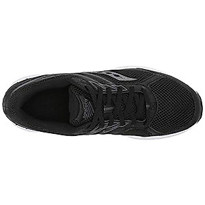 Saucony Men's Core Cohesion 14 Road Running Shoe, Black/White, 11.5 Wide